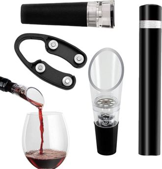 Generic Flaschen&ouml;ffner - Luftdruckbasierter 4-teiliger Deckelentferner | Korkenzieher f&uuml;r Kellner - F&uuml;r Halloween, K&uuml;che, Zuhause, Barkeeper, Erwachsene, Bier