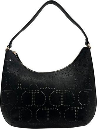 Twinset Femme, Sacs, Noir, Taille: ONE Size Sac bandouli&egrave;re en poly&eacute;thyl&egrave;ne avec bandouli&egrave;re ajustable