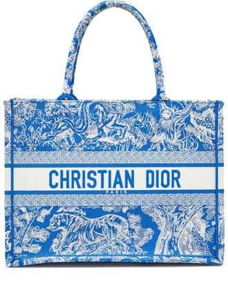 Dior sac &agrave; main Book (2024) - Bleu