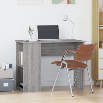 vidaXL Bureau sonoma gris 100x55x75 cm bois ding&eacute;nierie