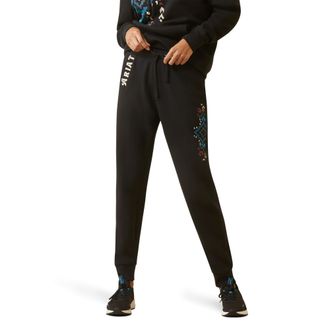 Ariat Womens Real Jogger in Black, Size X-Small, by Ariat