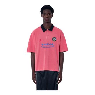 Martine Rose Homme, Tops, Rose, Taille: XL Logo Polo