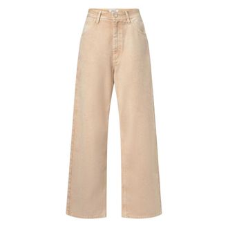 Khrisjoy Femme, Pantalons, Beige, Taille: W26 Jean coupe d&eacute;contract&eacute;e