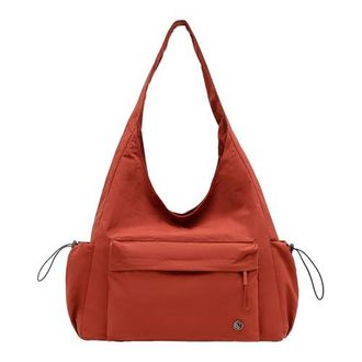 Generic Sac &agrave; bandouli&egrave;re polyvalent en nylon tendance pour femme, shopping, voyage, quotidien, Rouge, 400.00x250.00x150.00mm/15.75x9.84x5.91inch