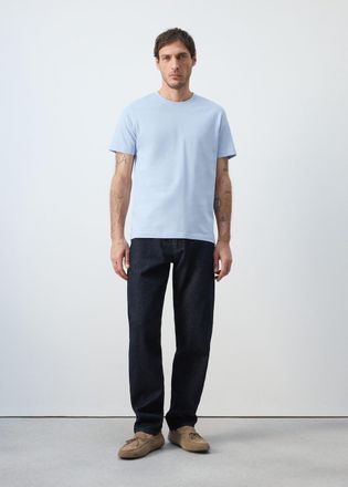 Mango T-shirt slim-fit 100 % coton bleu ciel - Homme - XXL - MANGO MAN
