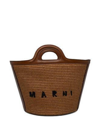 Marni Kleine Tropicalia Handtasche - Braun