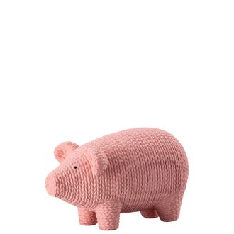 Rosenthal Pets - Dekofigur, Figur - Pig Alley - Glücksschwein - Farbe: Rosa - Porzellan - Höhe: 11,5 cm