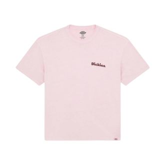 Dickies Homme, Tops, Rose, Taille: L Tee-shirt &agrave; coupe carr&eacute;e &agrave; manches courtes