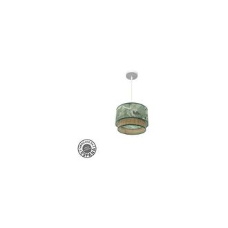 Fabrilamp Fabrilamp - Lampe de plafonnier Congo 30d 1xe27 Blanc/vert/naturel