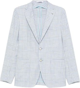 Tagliatore Homme, Vestes, Bleu, Taille: M Veste Crois&eacute;e &agrave; Carreaux
