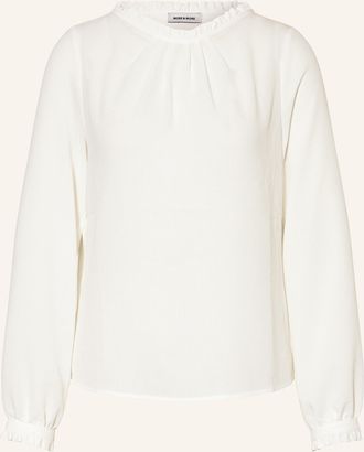More & More More & More Blusenshirt Im Materialmix Mit Rüschen weiss