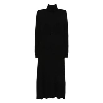 Elisabetta Franchi Wollmischung Rollkragenkleid - - Dresses - Damen - Schwarzk - M