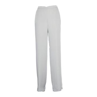 Theory Seiden Georgette Weite Beinhosen - - Trousers - Damen - Grau - XS
