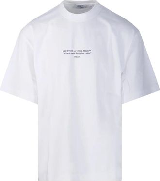 Off-white Homme, Tops, Blanc, Taille: S T-shirt Girocollo