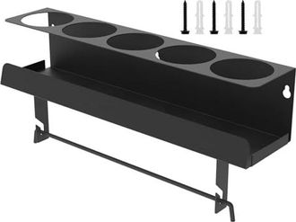 Generic &Eacute;tag&egrave;re de rangement pour bombes a&eacute;rosols, support mural &agrave; 5 trous | Support de grande capacit&eacute; pour bombes a&eacute;rosols, bouteilles de peinture et outils