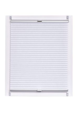 Sunlines Sunlines Made in Germany, Tageslicht, Klemmfix, Weiss, silbergraue Schiene, 70 x 150 Wabenplissee, Stoff, 70 x 150cm