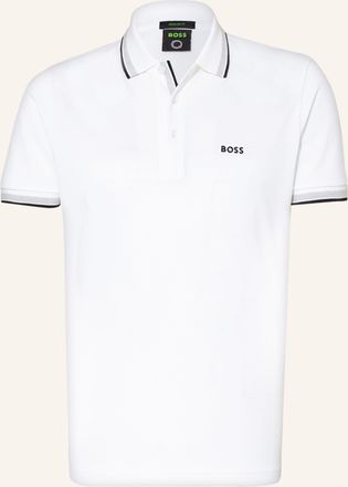 HUGO BOSS Piqu&eacute;-Poloshirt Paddy Curved Regular Fit weiss