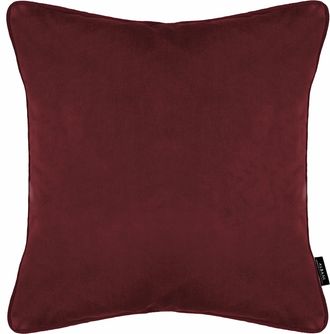 Albani Glory Samt-Kissenh&uuml;lle mit Rei&szlig;verschluss, Aubergin, 40x40cm