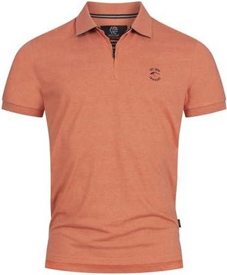 Indicode Hommes INJorah Polo Shirt | T-Shirt à col Classique en Coton mélangé Flamingo XL