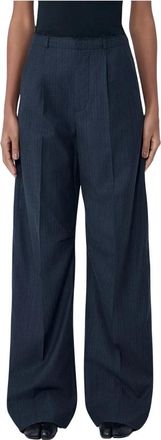 Maison Margiela Wide-Leg Tailored Pants - - Trousers - Damen - Schwarzk - 2XS