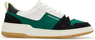 Ferragamo Homme, Chaussures, Multicolore, Taille: 43 1/2 EU Dennis Baskets