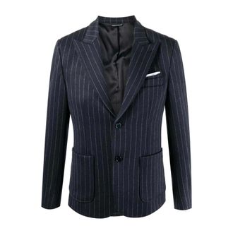 Daniele Alessandrini Homme, Costumes, Bleu, Taille: S Blazer