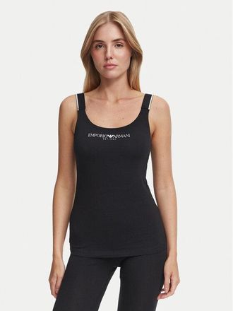 Emporio Armani Top EW004627 AF27298 UC001 Schwarz Slim Fit