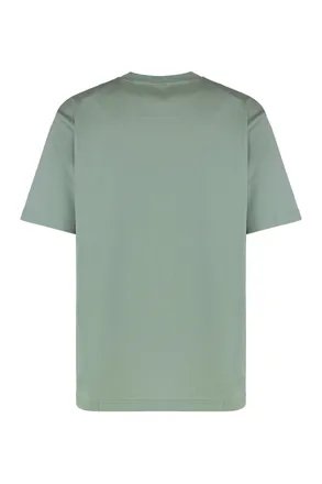 HUGO BOSS Mens Crew Neck T-Shirt Cotton Green T-Shirts And Polos