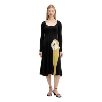 Desigual Femme, Robes, Noir, Taille: 38 FR Lirio Dress