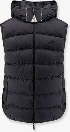 Moncler Arinella Matt Black sleeveless down jacket - MONCLER - gender_Man