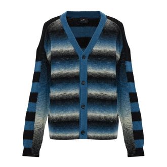 Paul Smith Woll-Cardigan mit Streifen - - Knitwear - Herren - Mehrfarbig - S