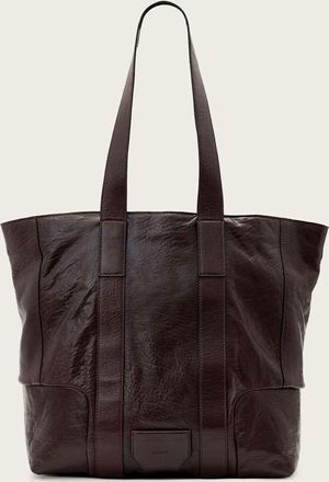 AllSaints Ares Gain sac cabas en cuir bordeaux-Rouge