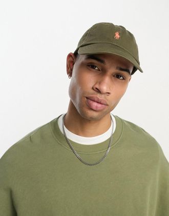 Polo Ralph Lauren Kappe mit Pony-Logo in Olivgr&uuml;n