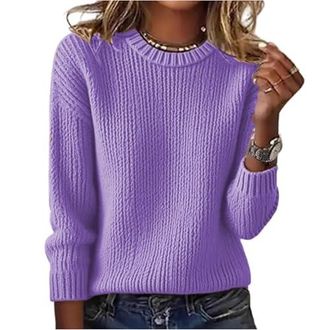 Generic Pull Femme Chic Et Elegant Sweaters Rouge Oversize Haut Col Roul&eacute; Pulls Femmes Taille Cachemire Laine Grande Noir Hiver Vetement WomenS V&ecirc;tements Long