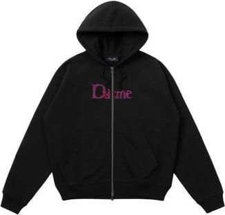 Dime Sweatshirt ample &agrave; logo brod&eacute; en coton