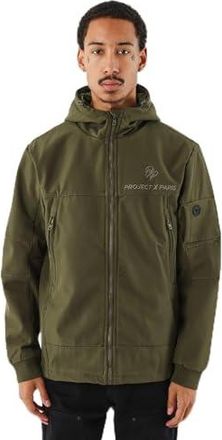 Project X Paris Veste Techwear Olive fonc&eacute; L