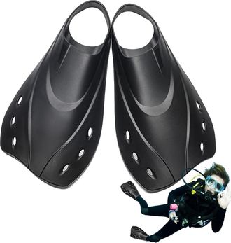 Generic Schwimmtrainingsflossen, Tauchflossen, Schwimmflossen, ergonomische und bequeme Tauchflossen, professionelle kurze Schwimmflossen, kurze Schwimmflosse