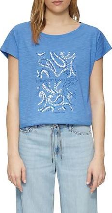 s.Oliver 2164088 T-Shirt, Bleu Roi, 46 Femmes