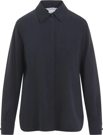 Max Mara Femme, Blouses et Chemises, Bleu, Taille: 40 FR Chemises