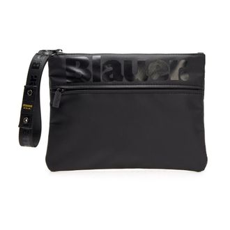 Blauer Strip Clutch Handtasche Handgelenk Tasche Schwarz - - Accessories - Damen - Schwarzk - ONE SIZE