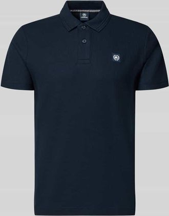 Lerros Regular Fit Poloshirt mit Label-Detail und Knopfleiste