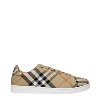 Burberry Hommes Baskets Tissu Beige/Sable