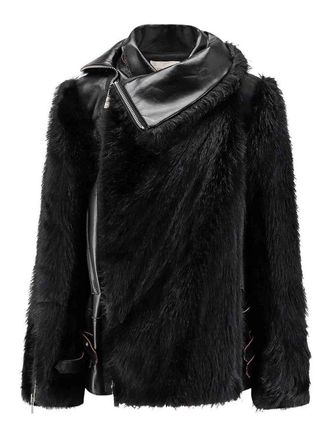 sacai Blouson En Cuir - Noir