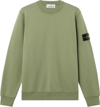 Stone Island Homme, Sweatshirts et sweats &agrave; capuche, Vert, Taille: M SweaT-shirt Molleton de Coton