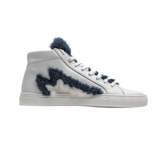 Mr & Mrs Italy Wei&szlig;e Leder Damen Sneaker mit Schn&uuml;rsenkeln - - Shoes - Damen - Wei&szlig; - 36 EU