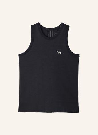 Yohji Yamamoto Y-3 Elegantes Basketballtrikot schwarz