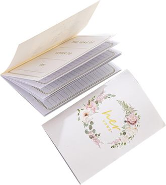 DOITOOL 2 Stück Hochzeitsgelübde Buch Set Teilig Stilvolle Vows Books für Braut und Bräutigam Kreative Gestaltung für Hochzeit Verlobung Romantische Atmosphär