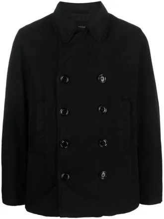 Aspesi veste matelassée à boutonnière croisée - Noir