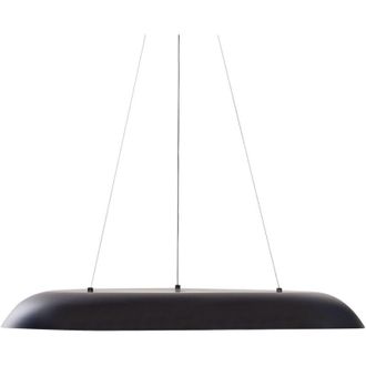Beliani Beliani - Lampe Pendante Moderne led Int&eacute;gr&eacute;es Anneau Rond Suspension M&eacute;tal Noir Surko