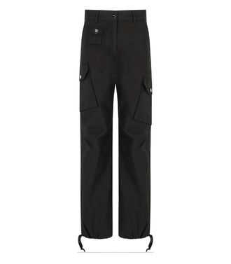 Ganni PANTALON CARGO NOIR GANNI